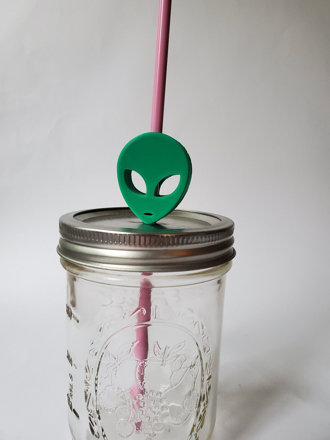Alien Head Straw Topper Straw Buddy -- Multiple Colors - Etsy