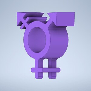Transgender Symbol Straw Topper STL File for 3D Printing - Etsy