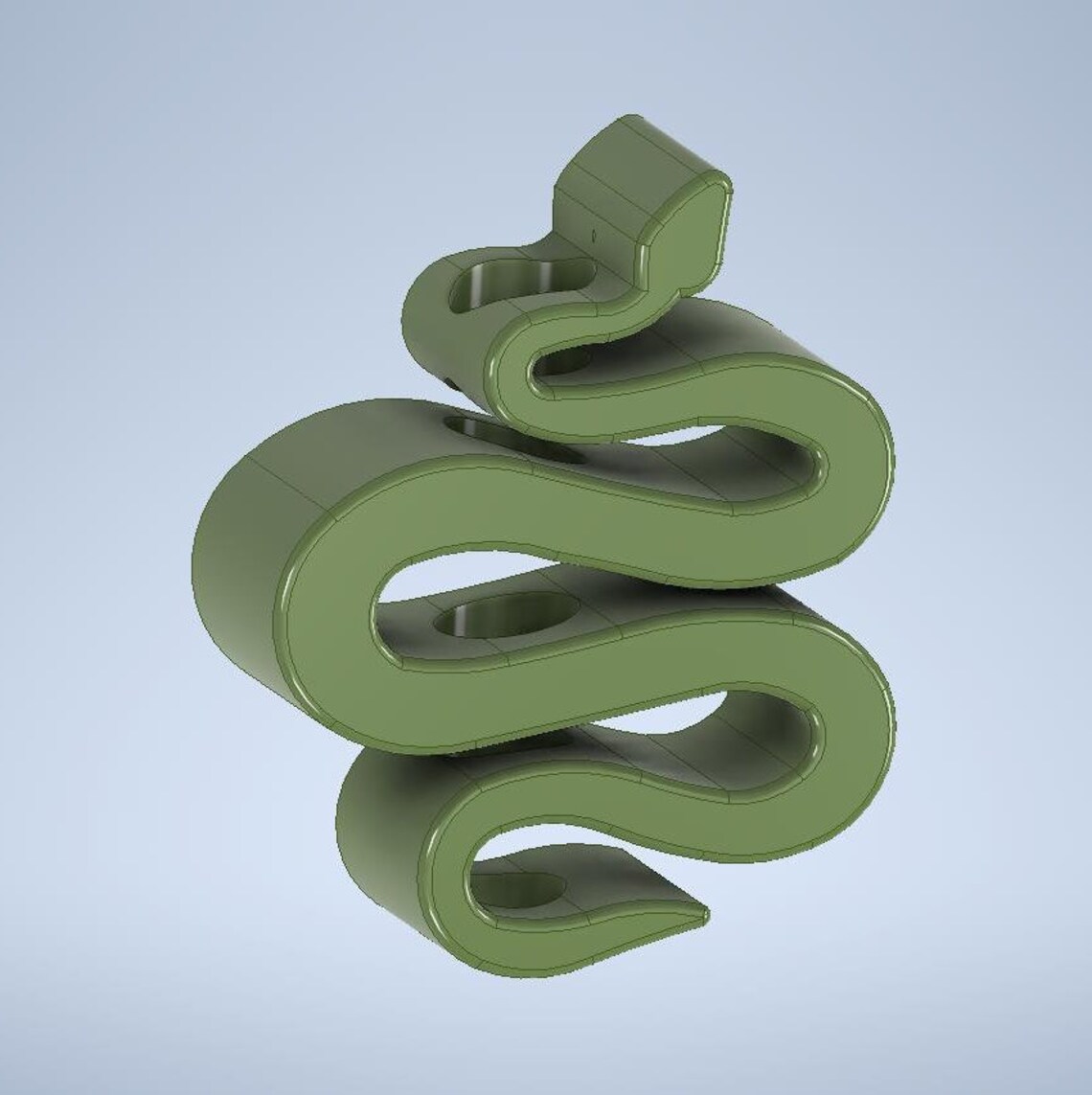 Snake Straw Topper STL File for 3D Printing - Etsy