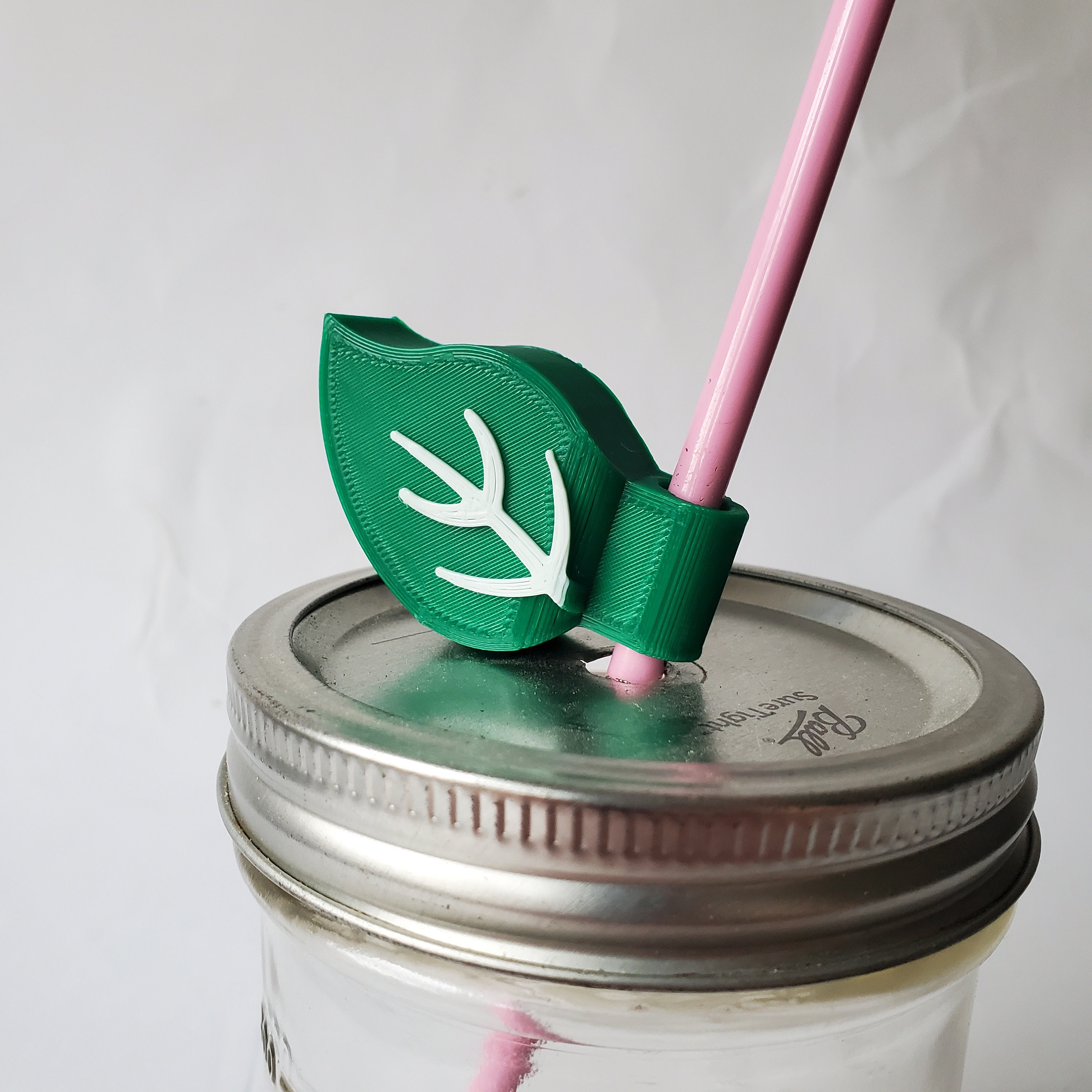 Teardrop Leaf Straw Topper Straw Buddy Dual Color - Etsy