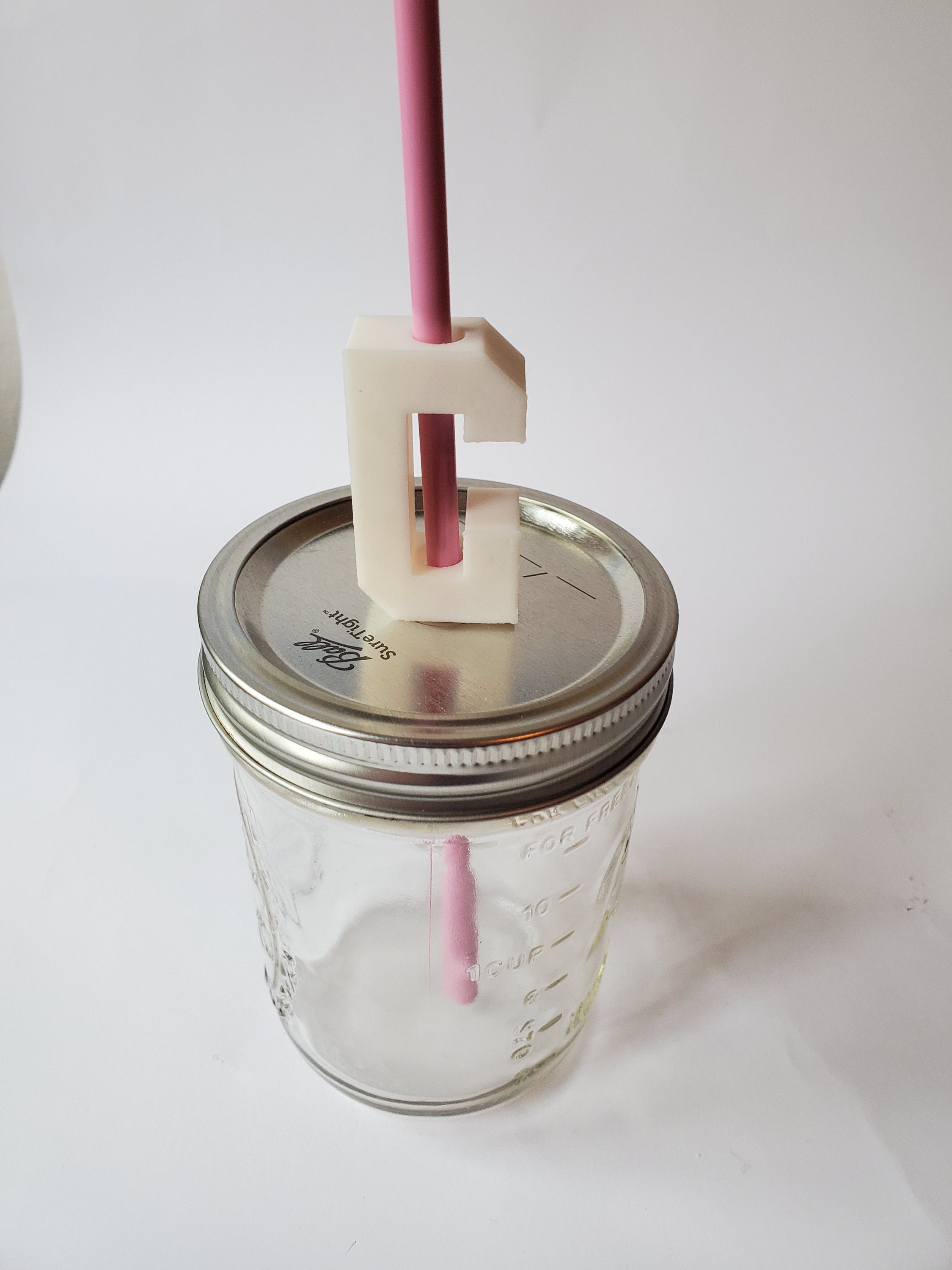 Letter Straw Topper Straw Buddy Alphabet Block Font Multiple | Etsy