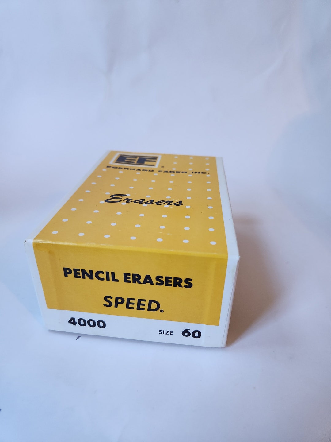 Vintage Eberhard Faber Inc. SPEED Erasers- 4000- Size 60 - FULL BOX ...