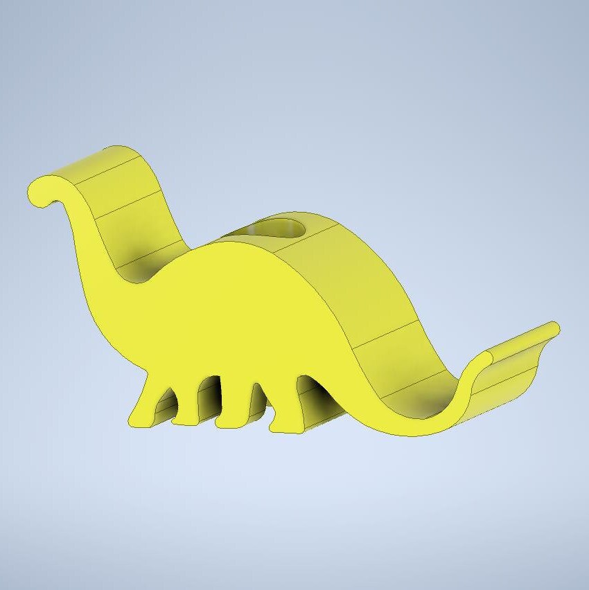 Brontosaurus Dinosaur Straw Topper STL File For 3D Printing | Etsy