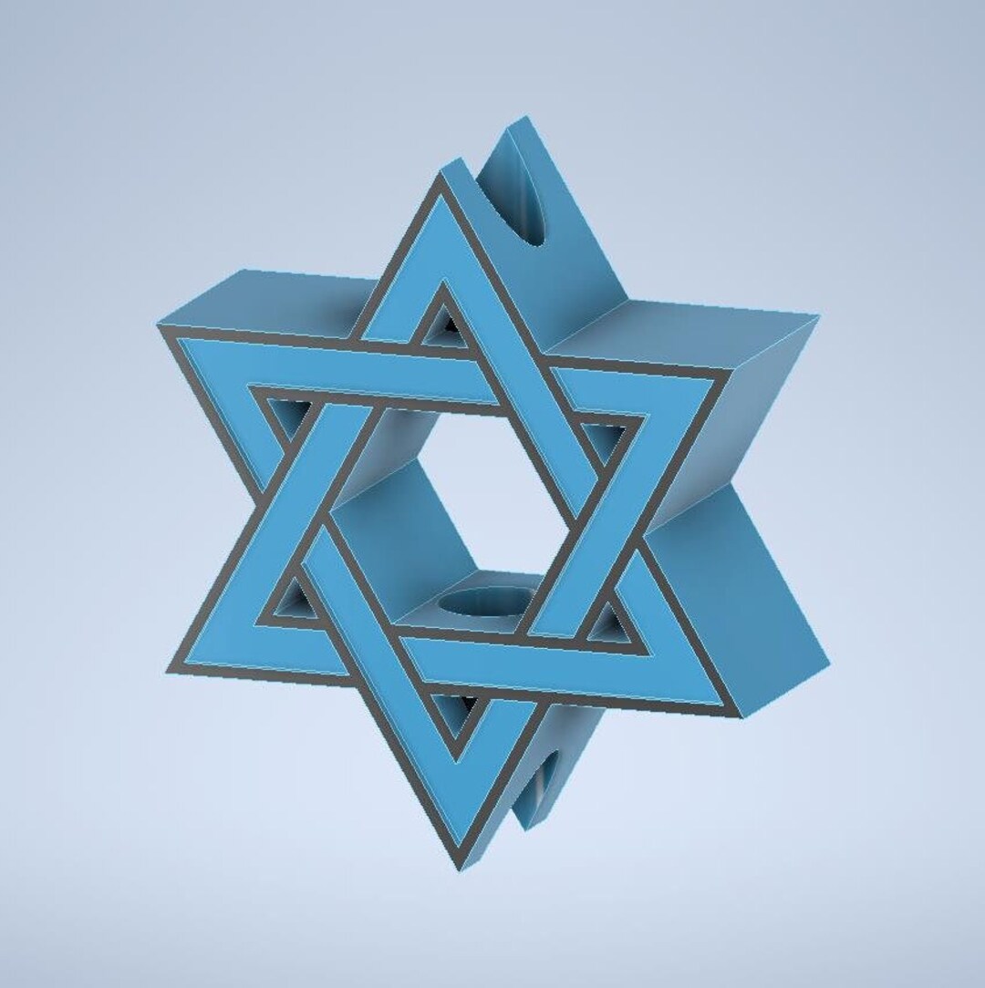 Star of David Straw Topper STL File for 3D Printing - Etsy