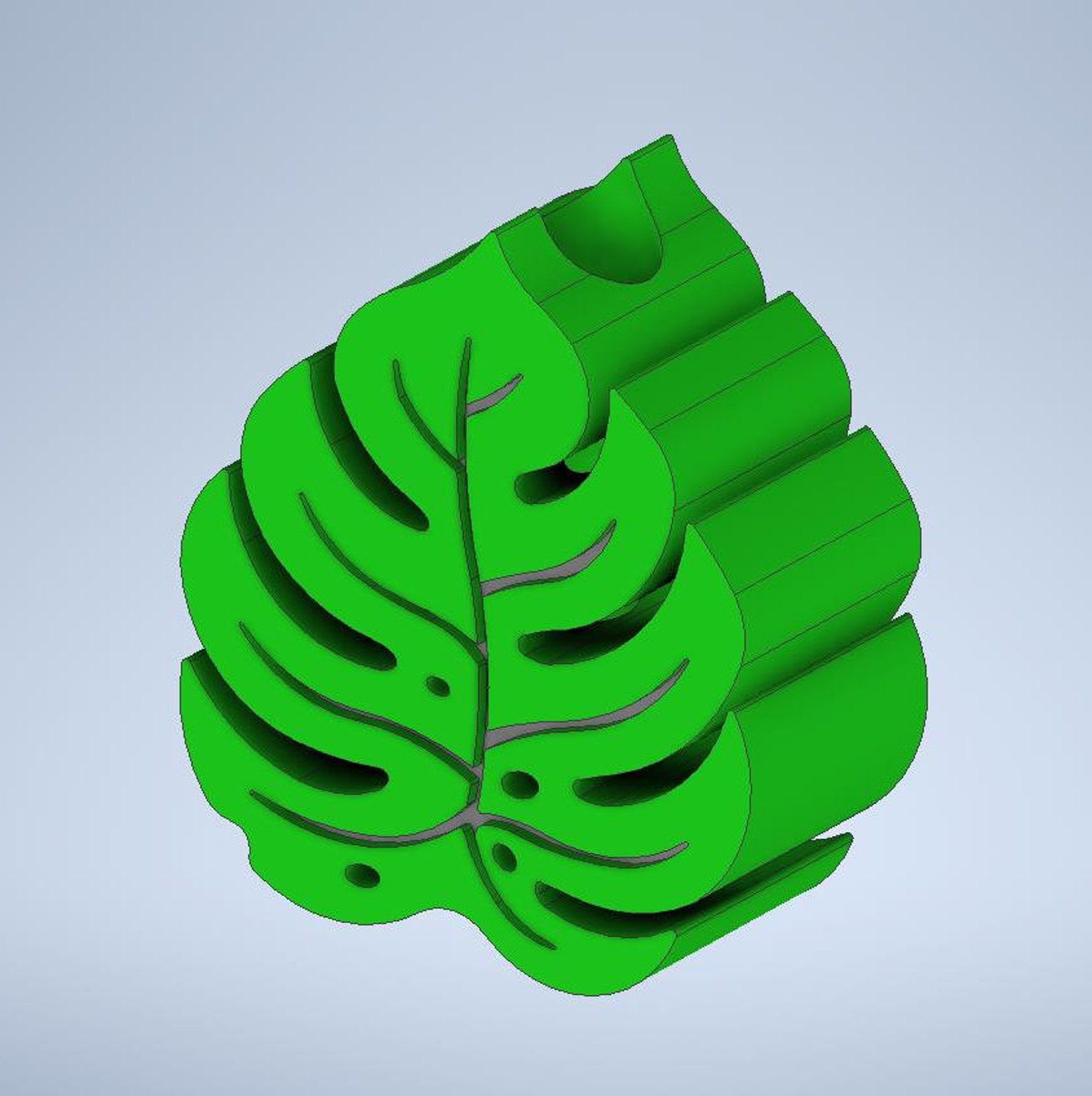 Monstera Leaf Straw Topper STL File for 3D Printing - Etsy