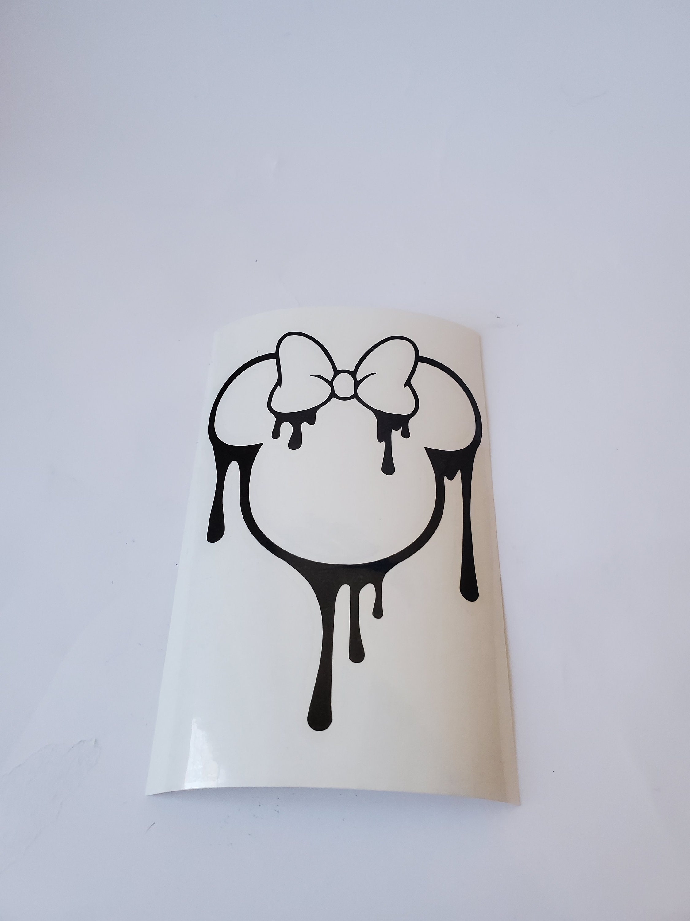 Minnie Mouse Drippy Open Vinyl Sticker Decal Multiple | Etsy