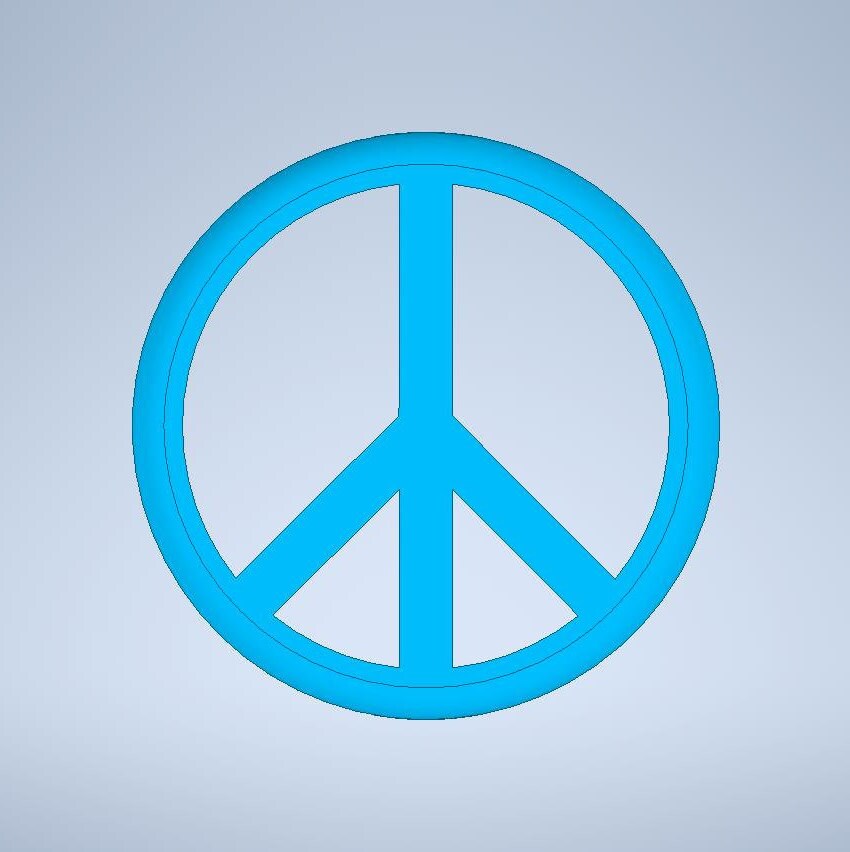 Peace Sign Straw Topper STL File For 3D Printing | Etsy