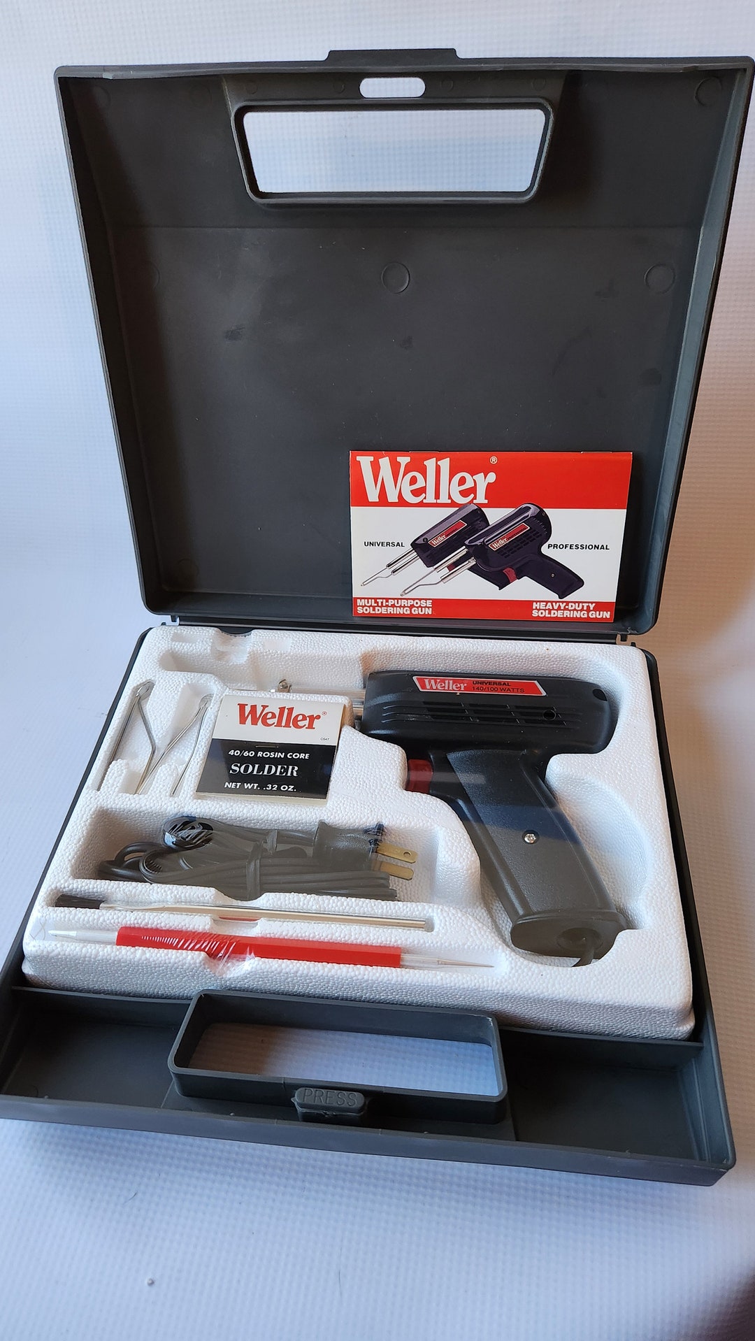 Weller 140/100 Watts Professional Soldering Dual-heat Gun - Black - NOS ...
