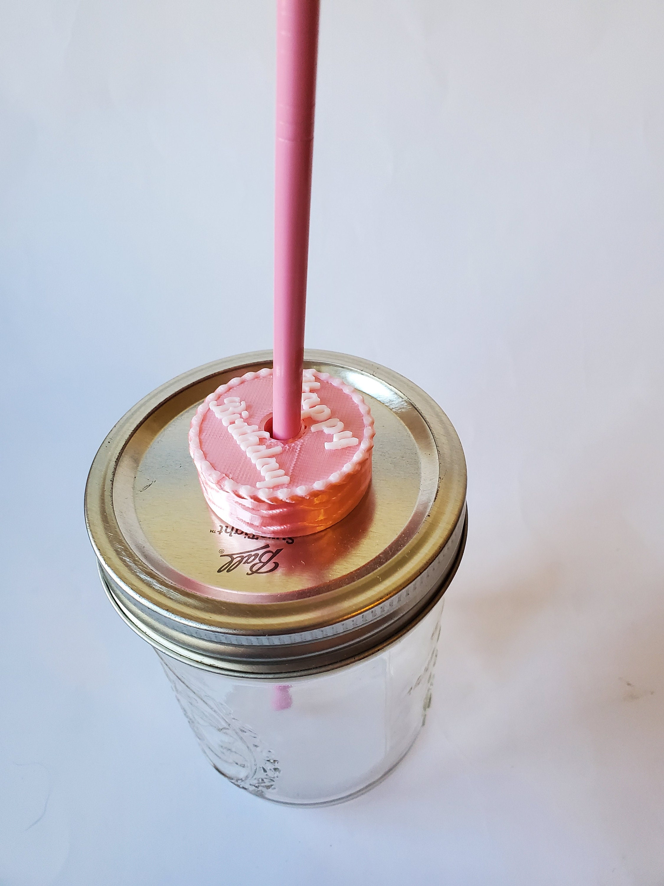 Birthday Cake Dual-color Straw Topper Straw Buddy - Etsy UK