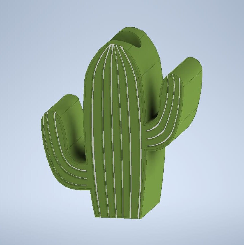 Art & Collectibles Cactus Straw Topper Straw Buddy Green Saguaro Cactus ...