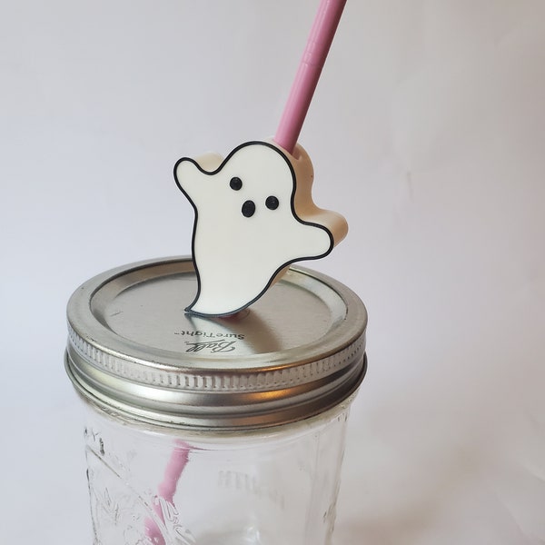 Ghost Straw Topper - Etsy