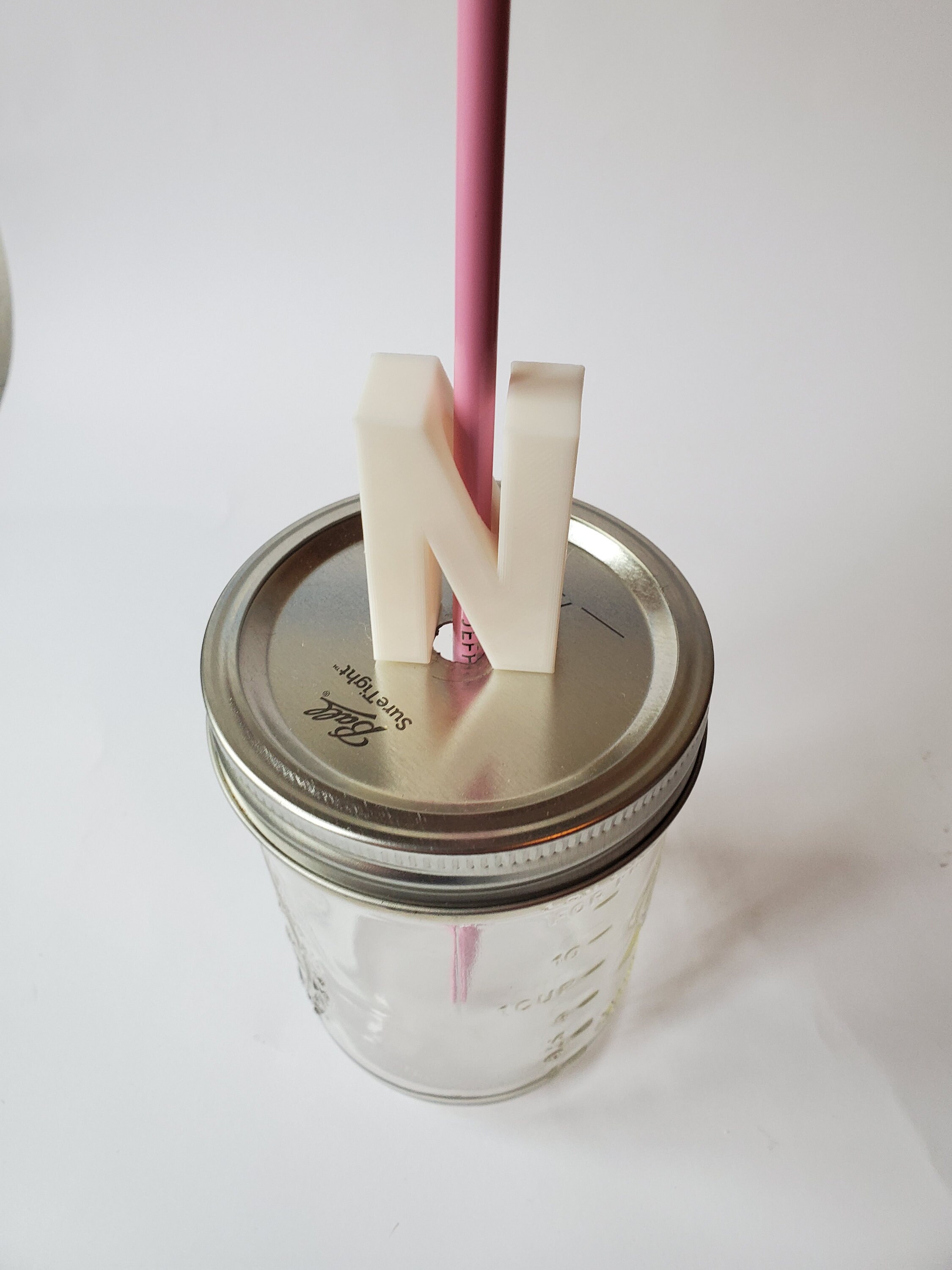 Letter Straw Topper Straw Buddy Alphabet Block Font Multiple | Etsy