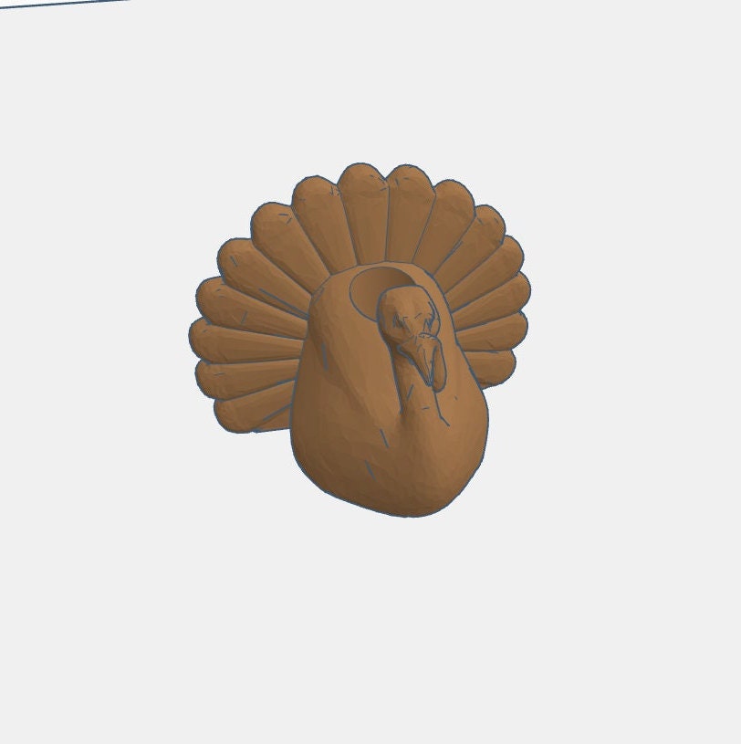 Real Turkey Straw Topper STL File for 3D Printing - Etsy