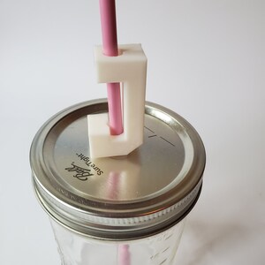 Letter Straw Topper Straw Buddy Alphabet Block Font-- Multiple Colors ...