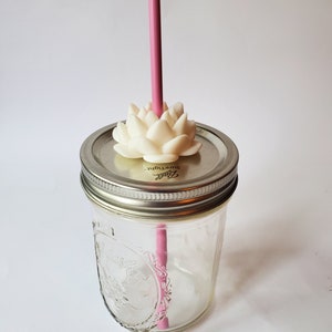 Lotus Flower Straw Topper Straw Buddy -- Multiple Colors - Etsy