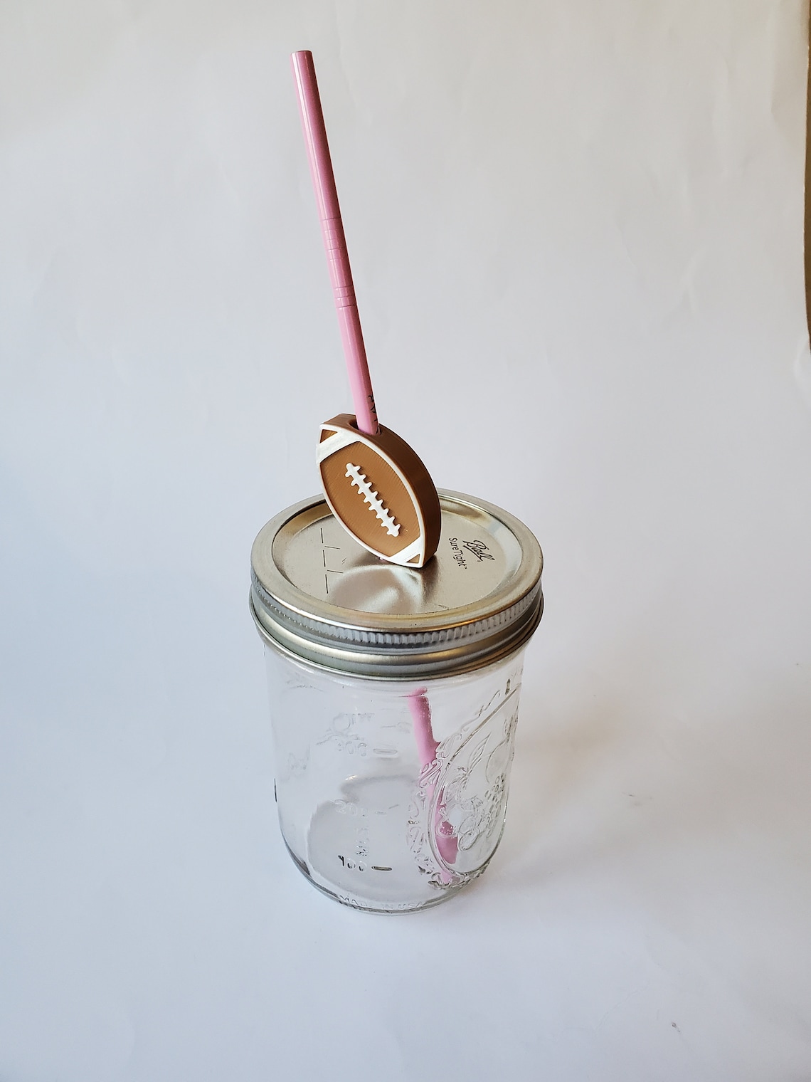 Football Dual-color Straw Topper Straw Buddy - Etsy