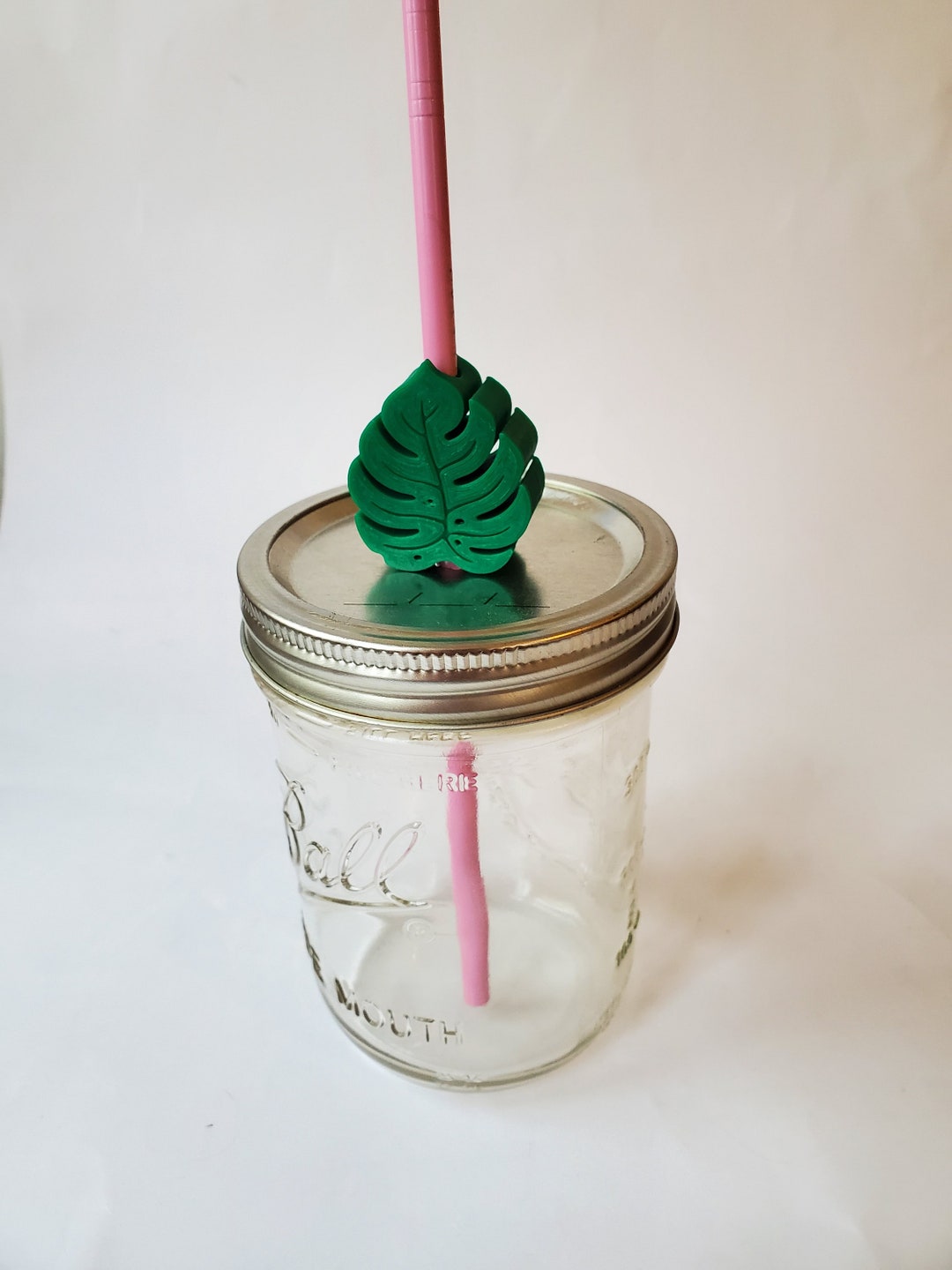 Monstera Leaf Straw Topper Straw Buddy -- Multiple Colors - Etsy