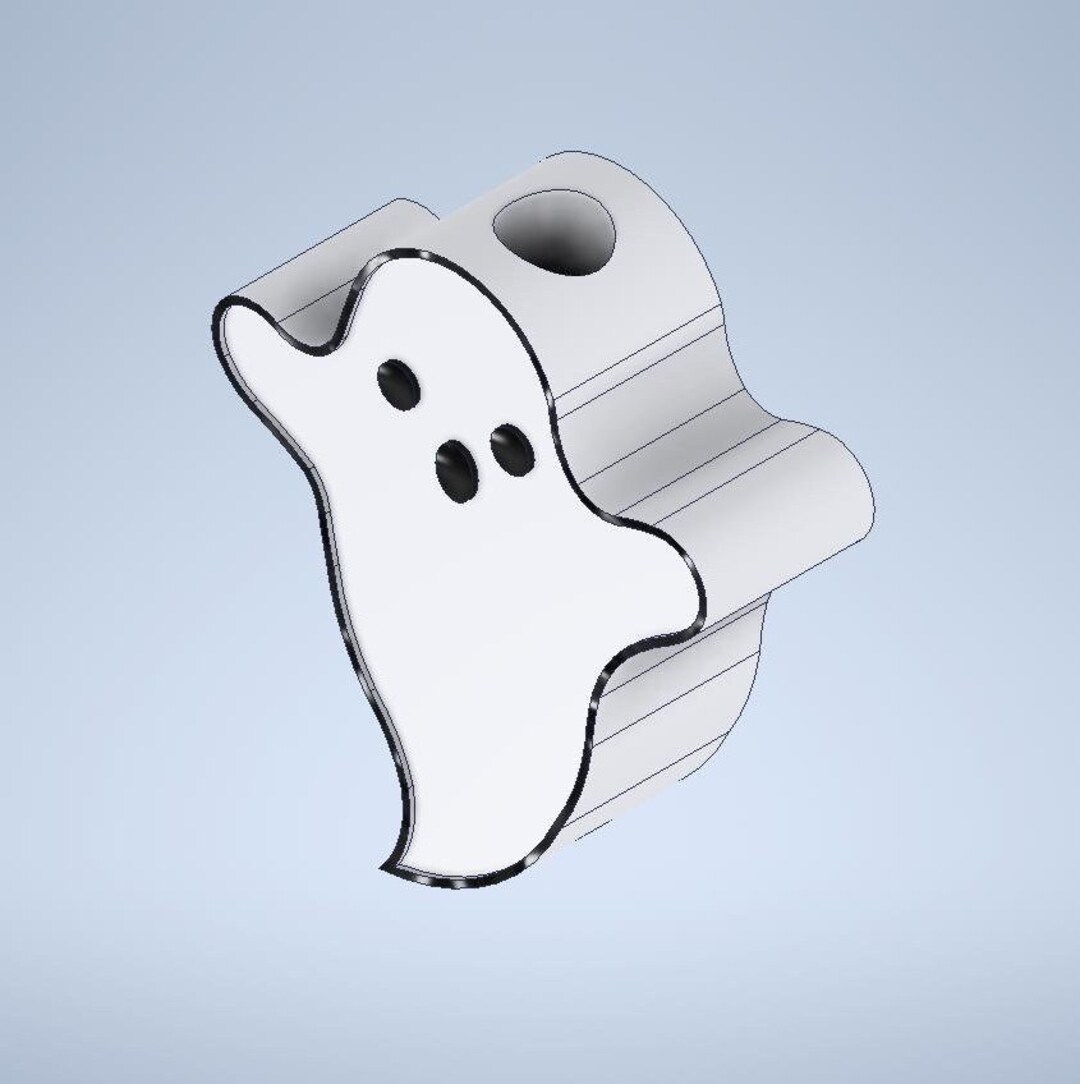 Ghost Straw Topper STL File for 3D Printing - Etsy