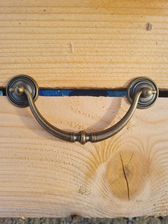Antique Bronze Drop Handle Set of 6 - Etsy UK