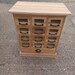 Pigeon Hole 13 Drawer Chest Unfinished Glass Insert Drawers - Etsy