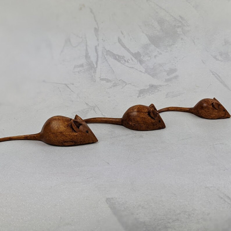 Wooden Mice Set of 3 Perfect for Cheeseboard - Etsy