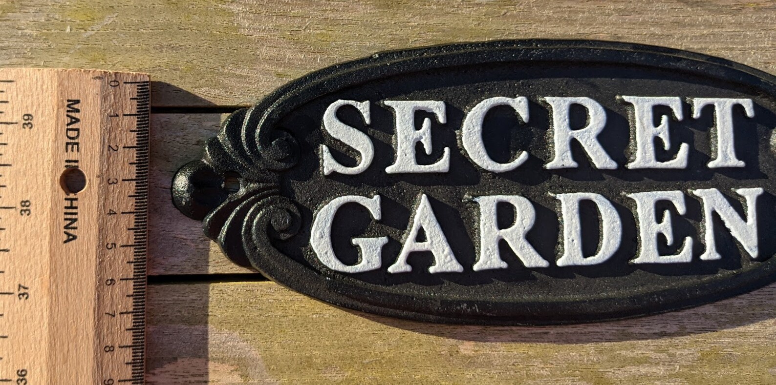 Cast Iron Sign Secret Garden Door Sign Wall Hanging | Etsy UK