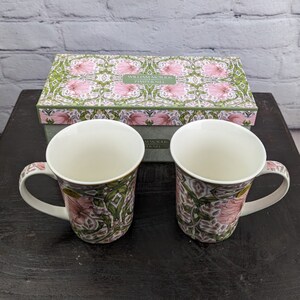 Mugs, Pimpernel, by William Morris Fine China Coffee or Tea Cups Set of ...