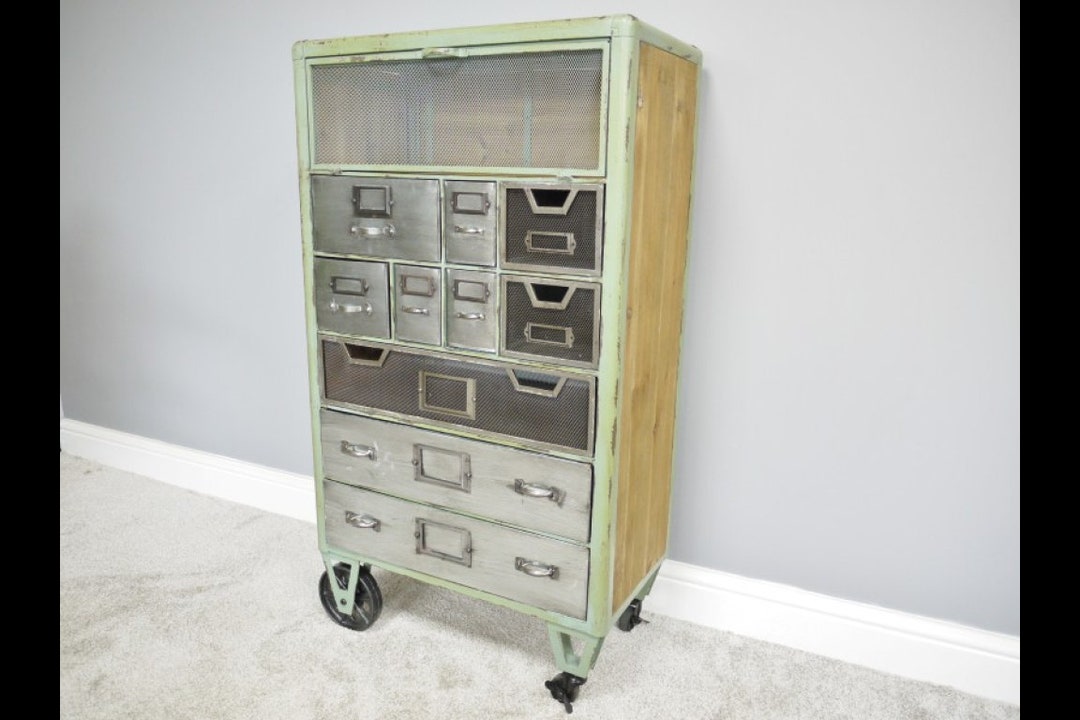 Retro Vintage Cabinet Storage Drawers - Etsy