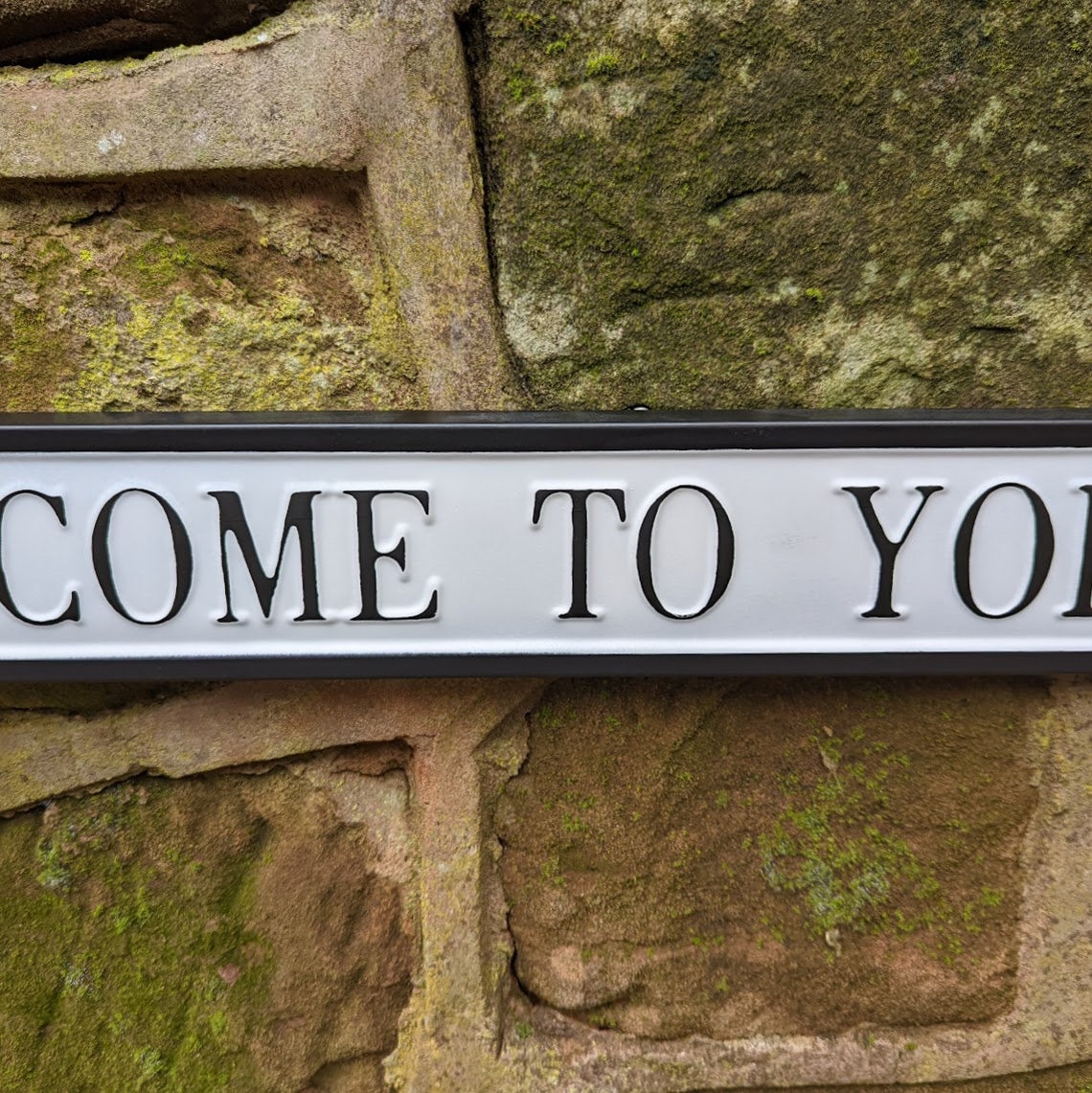 Welcome to Yorkshire Metal Street Sign Wall Mounted Indoor or Outdoor ...