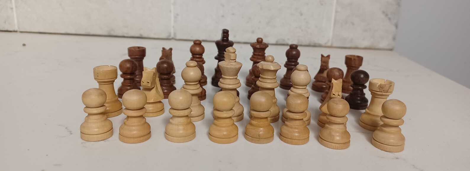 Chess Pieces 3 Inch Hand Carved Wood Chess Set - Etsy UK