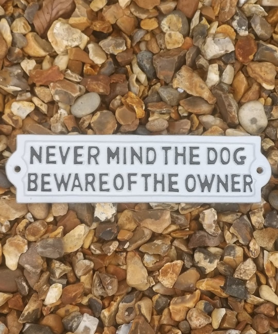 Sign Never Mind the Dog Beware of the Owner Cast Iron - Etsy UK
