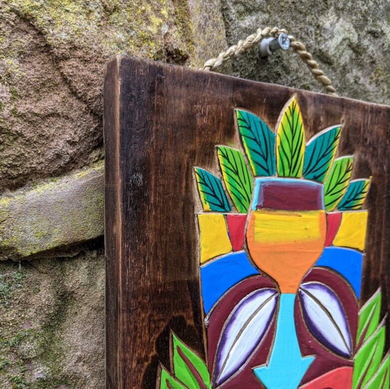 Tiki Bar Aloha Sign Wooden, Hand Painted, Man Cave, Garden Bar, She ...