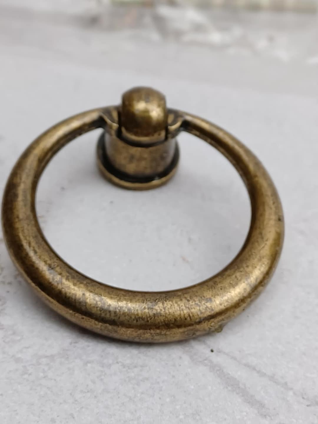 Ring Pull Antique Bronze Set 4 Handles Knobs 42mm With Screws - Etsy