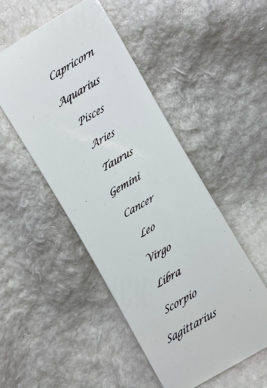 Zodiac Cursive Words / Astrology - Etsy