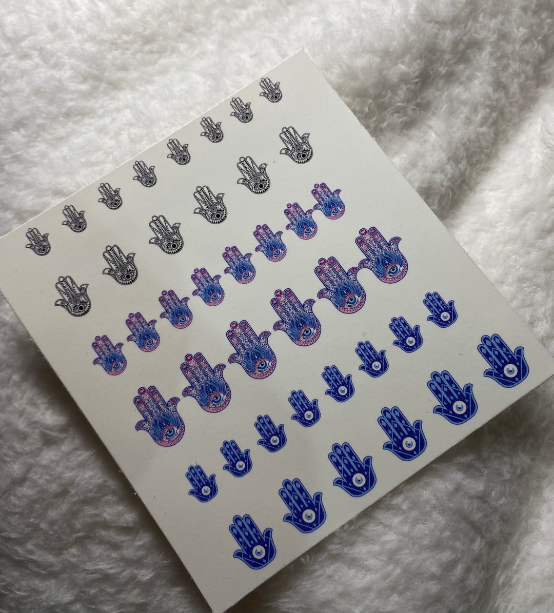 Hamsa Hand Waterslide Decals, Nail Art - Etsy