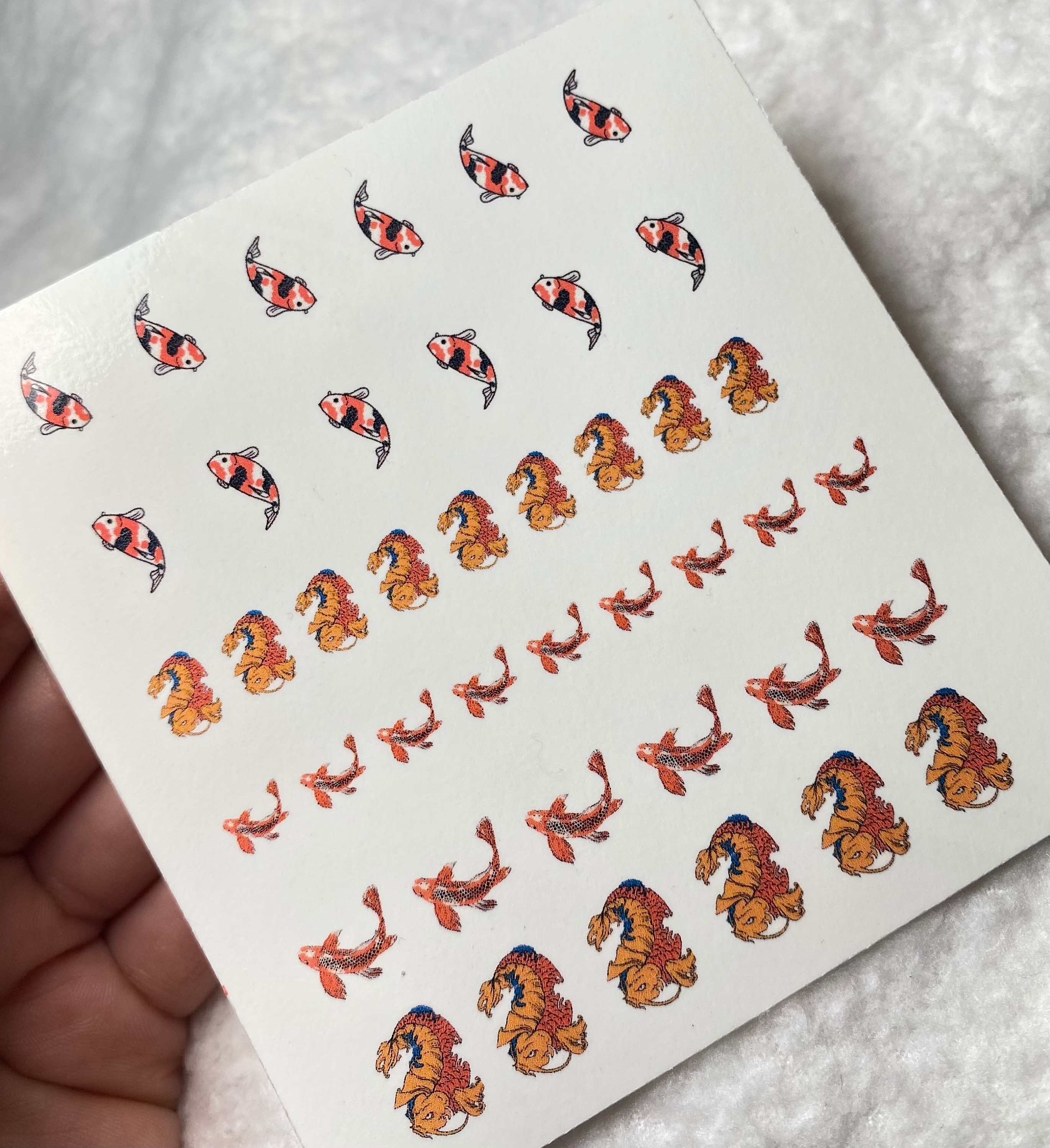 Koi Fish Waterslide Decals, Nail Art - Etsy