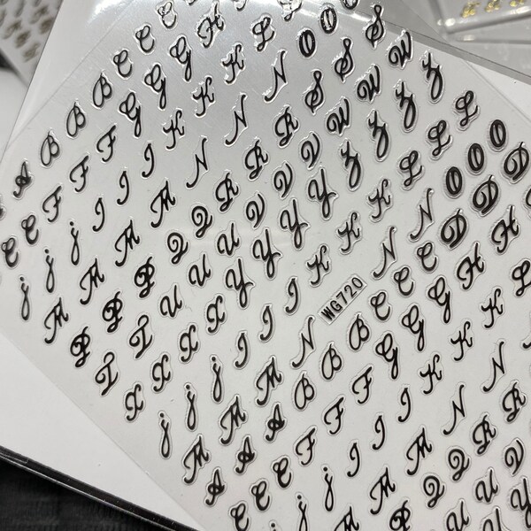 Cursive Letter Stickers - Etsy UK