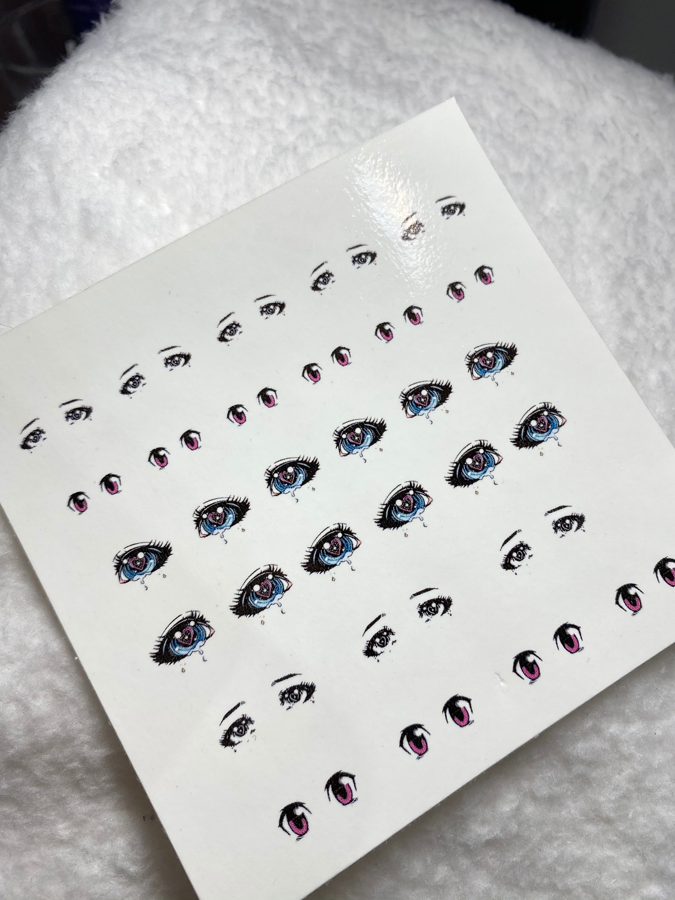 Anime Eyes Waterslide Decal - Etsy