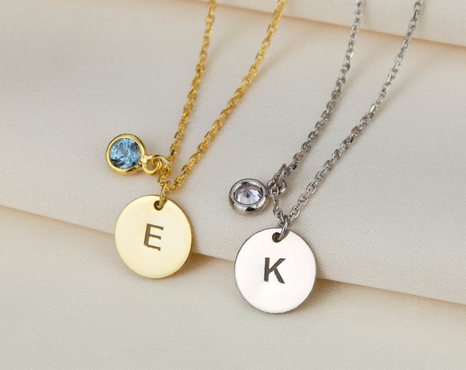 Custom Birthstone Necklace • Personalized Birthstone Necklace