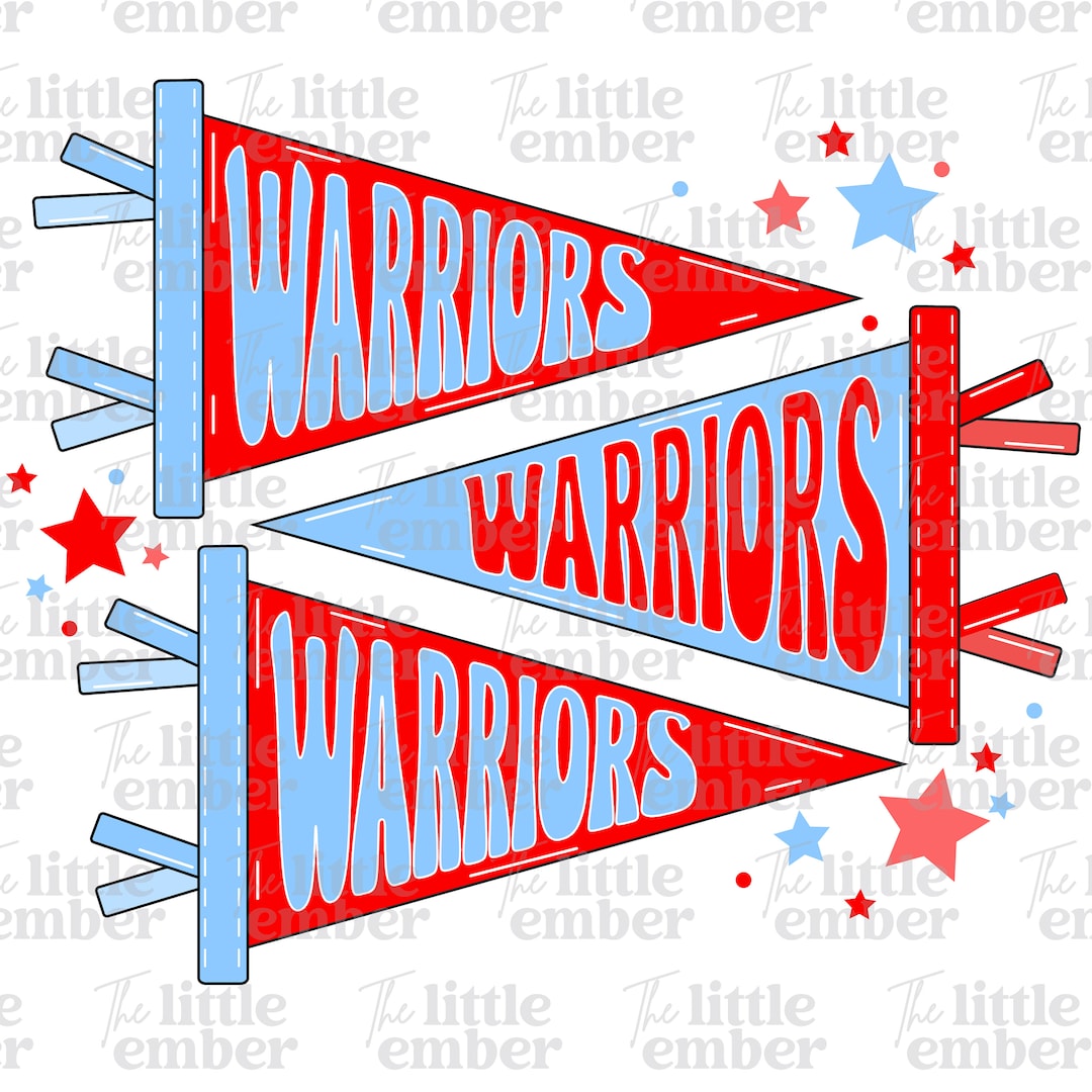 Warriors PNG, Red and Blue Warriors Sublimation Download - Etsy