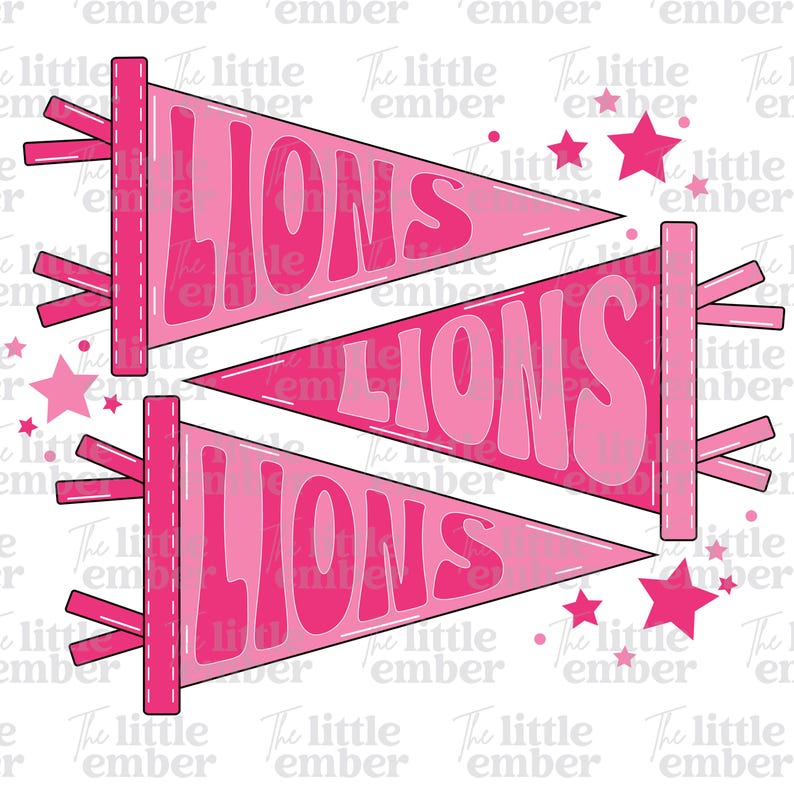 Lions Pink Out PNG, Sublimation Download, School Spirit PNG, Lions PNG ...