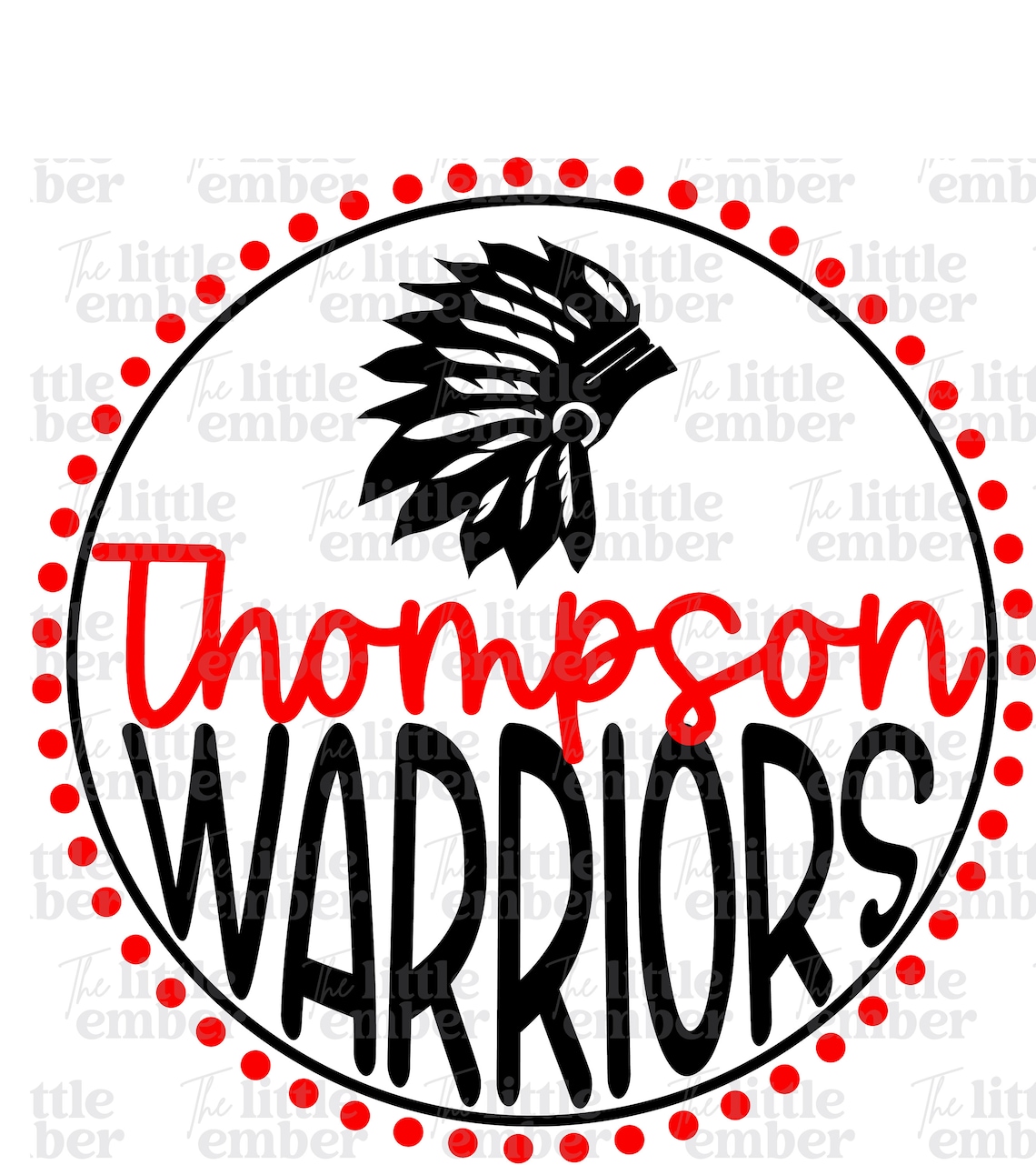 Thompson Warriors PNG, Warrior Sublimation Png, Warrior School Spirit ...