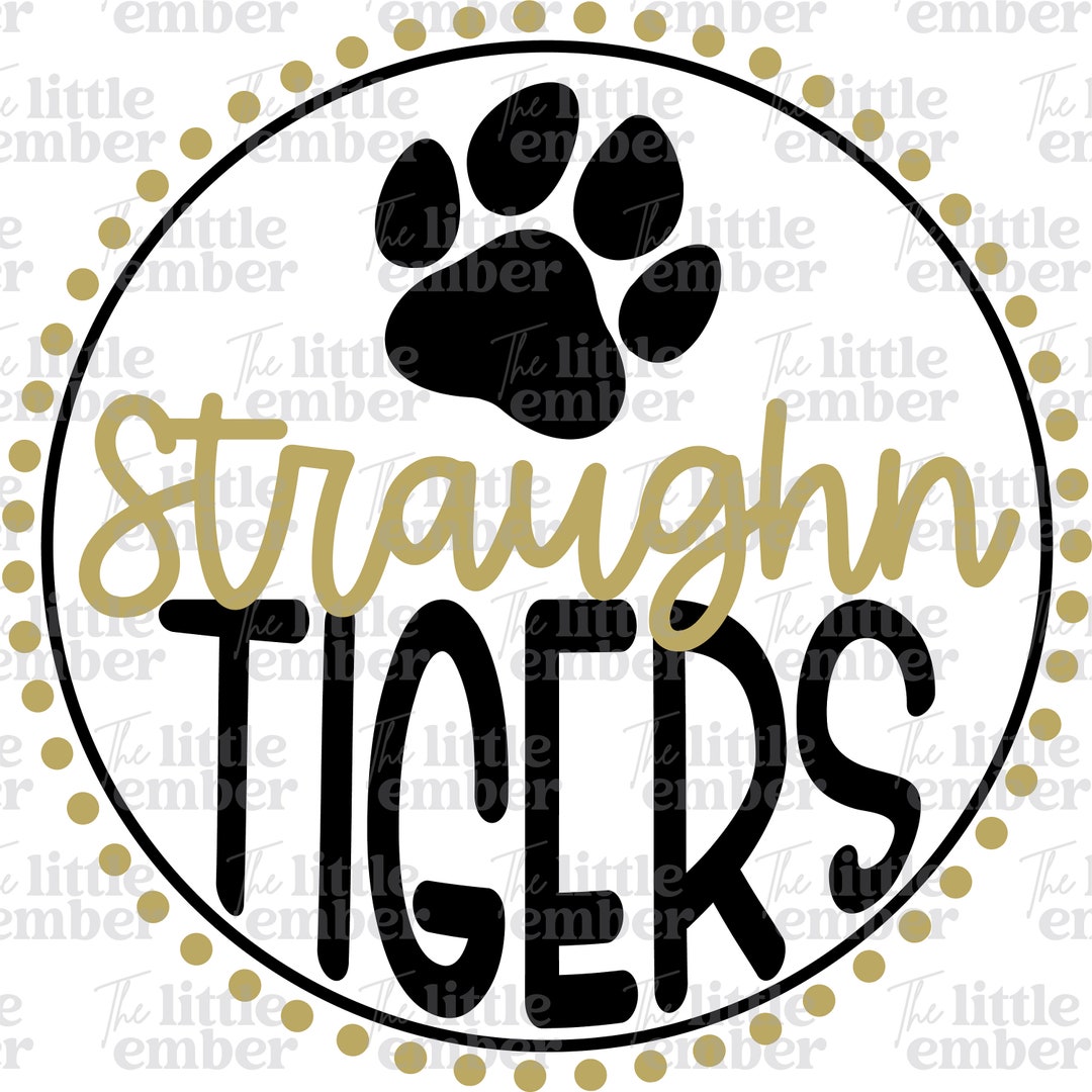 Tigers Straughn Png, School Spirit Png, Sublimation Download, Tiger ...
