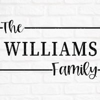 The Family Monogram Digital Download, Svg Png Dxf Eps File, Add Your ...