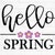 Welcome With Flower Cut File Spring Cut File Welcome Clipart-cricut ...