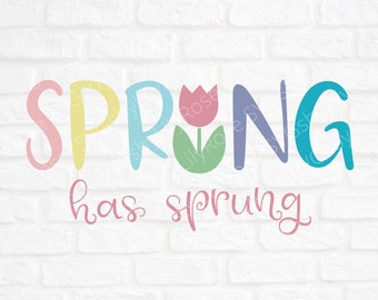 Spring Has Sprung Clip Art