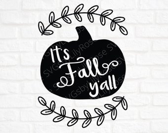 Hello Fall SVG Cutting File for Silhouette Autumn Cut File | Etsy