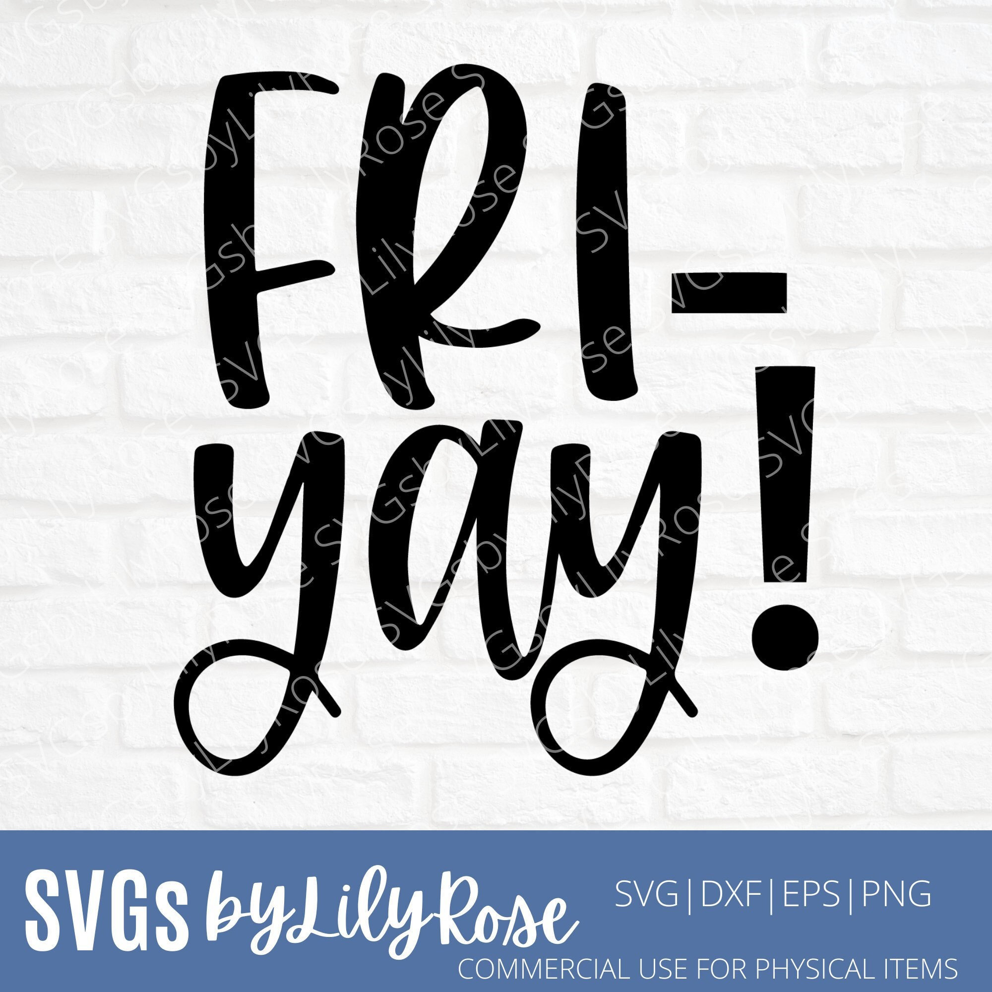 Fri-yay SVG Cut File- Fri-yay Cut File- Friday Clipart- Cricut ...