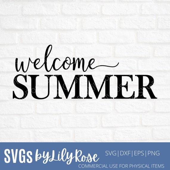 Welcome Summer SVG Download Summer Cut File Welcome Svg - Etsy