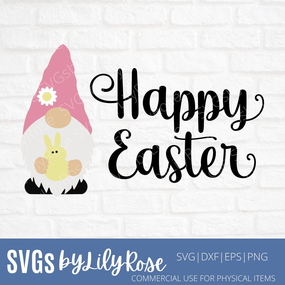 Easter Gnome SVG File- Easter Cut File- Easter Svg- Easter Gnome ...